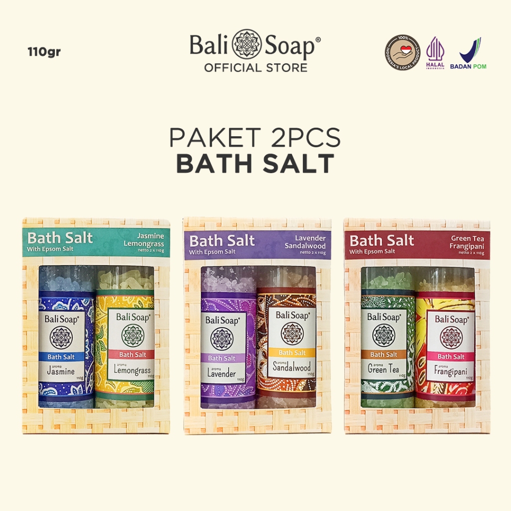 Jual Bali Soap - Paket 2pcs Bath Salt 110gr, Garam Mandi Aromaterapi ...