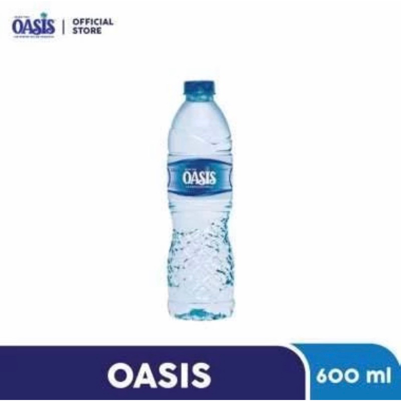 Jual 1 DUS OASIS BOTOL 600 ML AIR KEMASAN ISI 24 BOTOL PER DUS | Shopee Indonesia