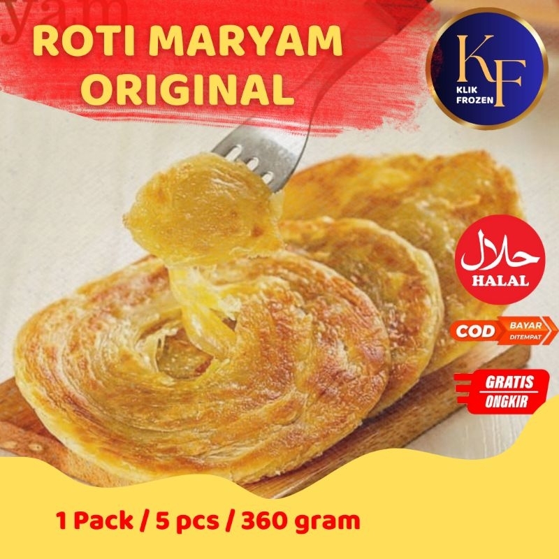 Jual ROTI MARYAM / CANE ORIGINAL / ROTI CANE / ROTI CANAI / 1PACK ISI 5 ...