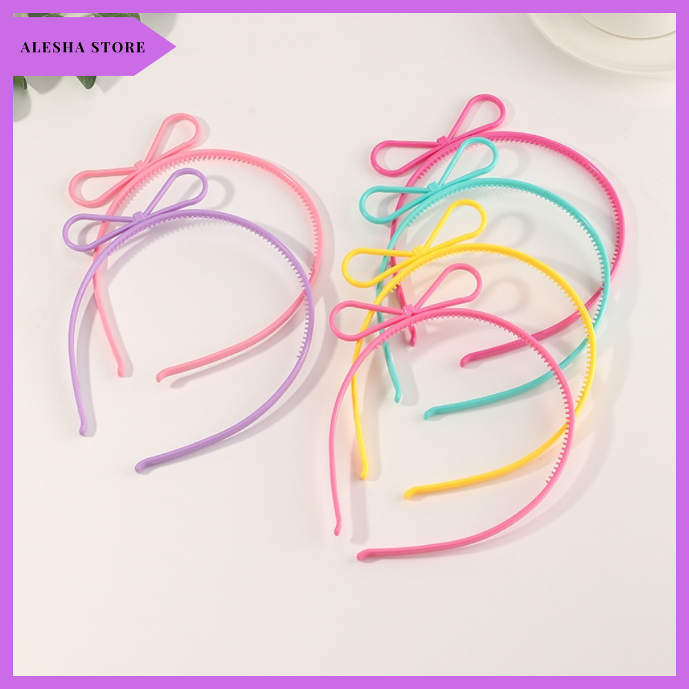 Jual Bando Anak Perempuan Warna Cerah Anti Patah Desain Pita Kecil ...