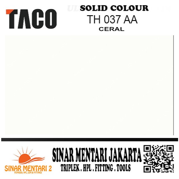 Jual TACO HPL SOLID COLOUR TH 037 AA CERAL | Shopee Indonesia