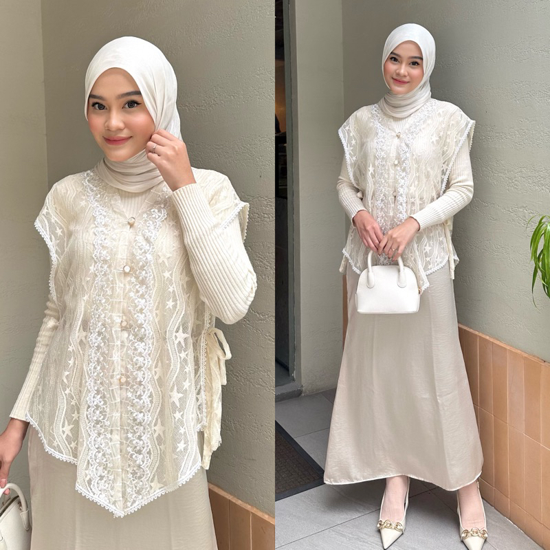 Jual Vest Brukat Modern Outer Rompi Kebaya Tali Brokat Spangle Outfit ...