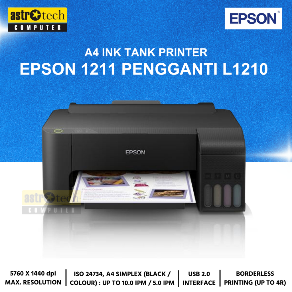 Jual Printer EPSON 1211 Pengganti L1210 ECO TANK - EPSON EcoTank L1210 A4 Ink Tank Printer ...
