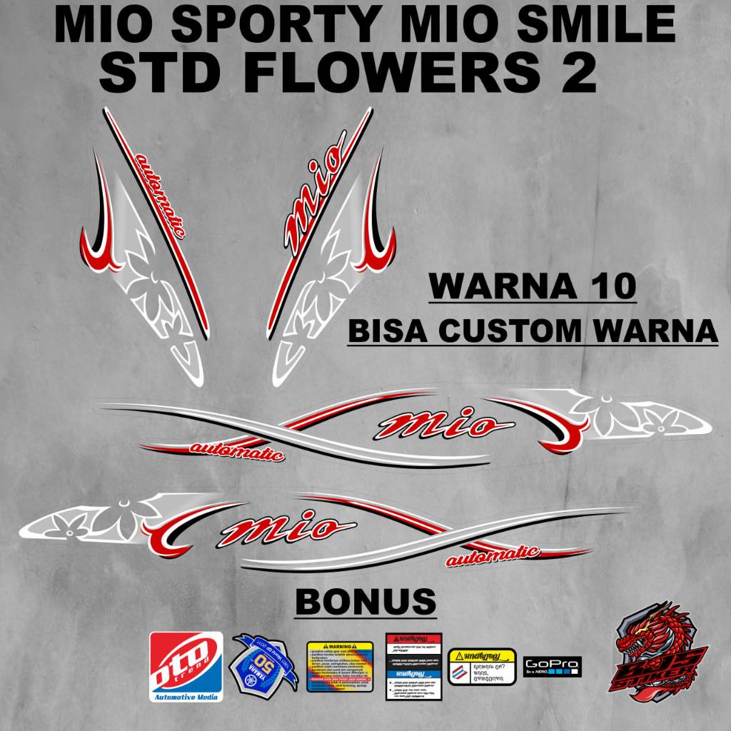 Jual Stiker Mio Sporty Stiker Mio Smile / Striping Mio Sporty Striping ...