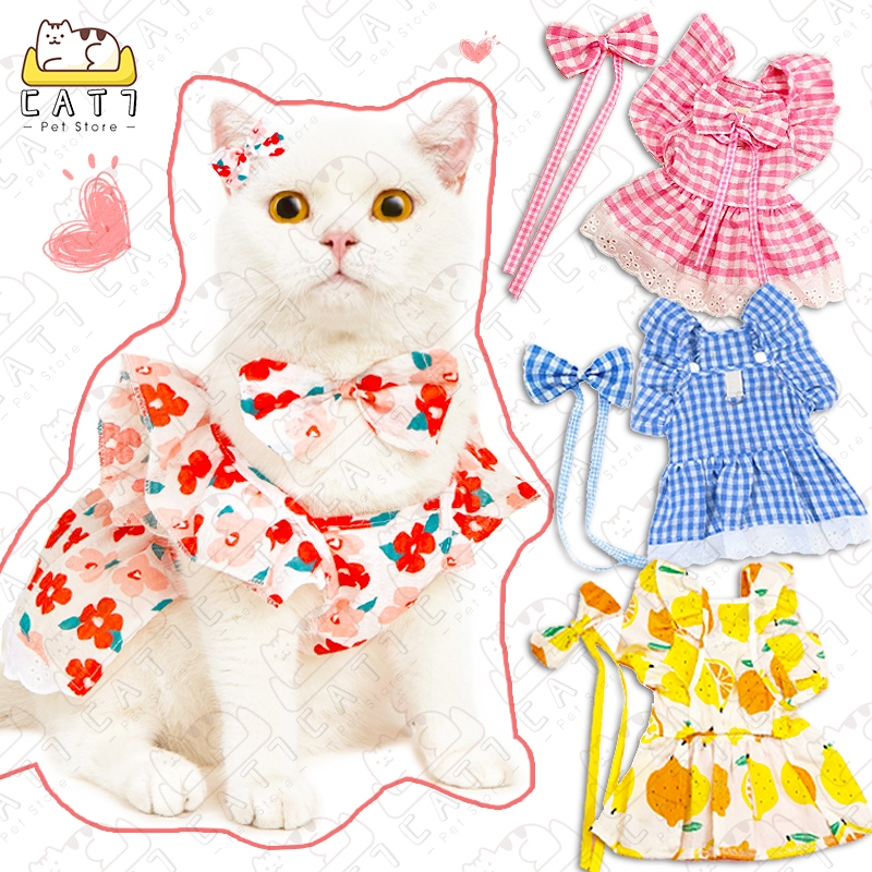 Jual Baju Kucing Bahan Katun Dress Series Terlucu Baju Kucing Anjing ...