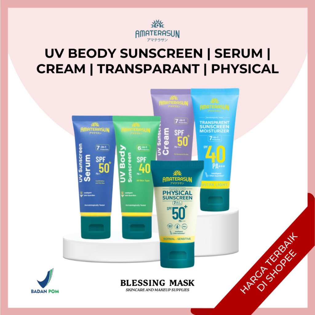 Jual AMATERASUN UV Body Sunscreen SPF 40 PA++ | UV Sunscreen Serum SPF ...