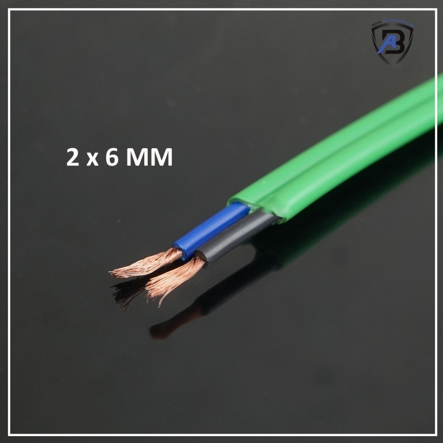 Jual Kabel Auto Solar Panel Surya PV-1F Green 2x6mm 10 AWG Twin Core AC ...