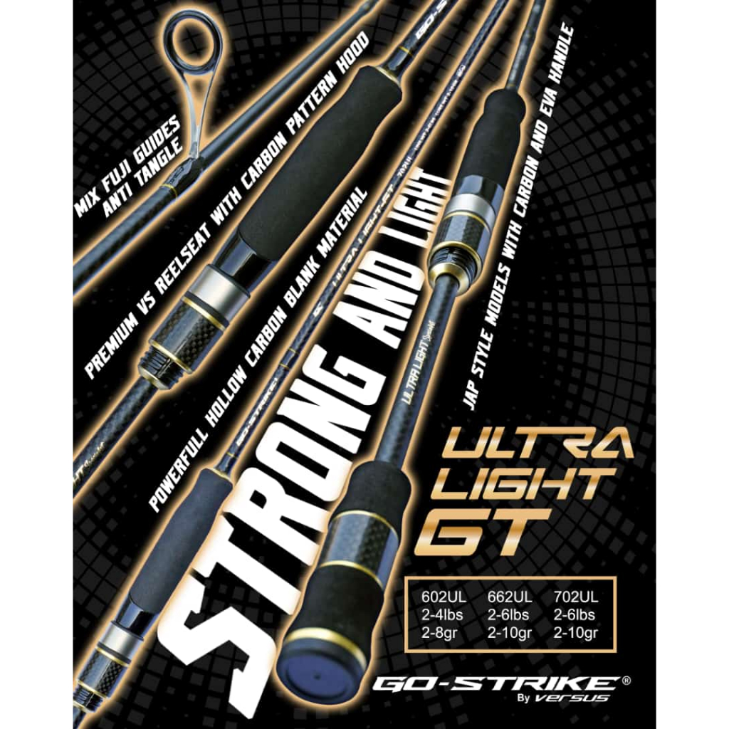 Jual Stick Joran Pancing Ultralight VERSUS ULTRA LIGHT-GT | Joran UL ...
