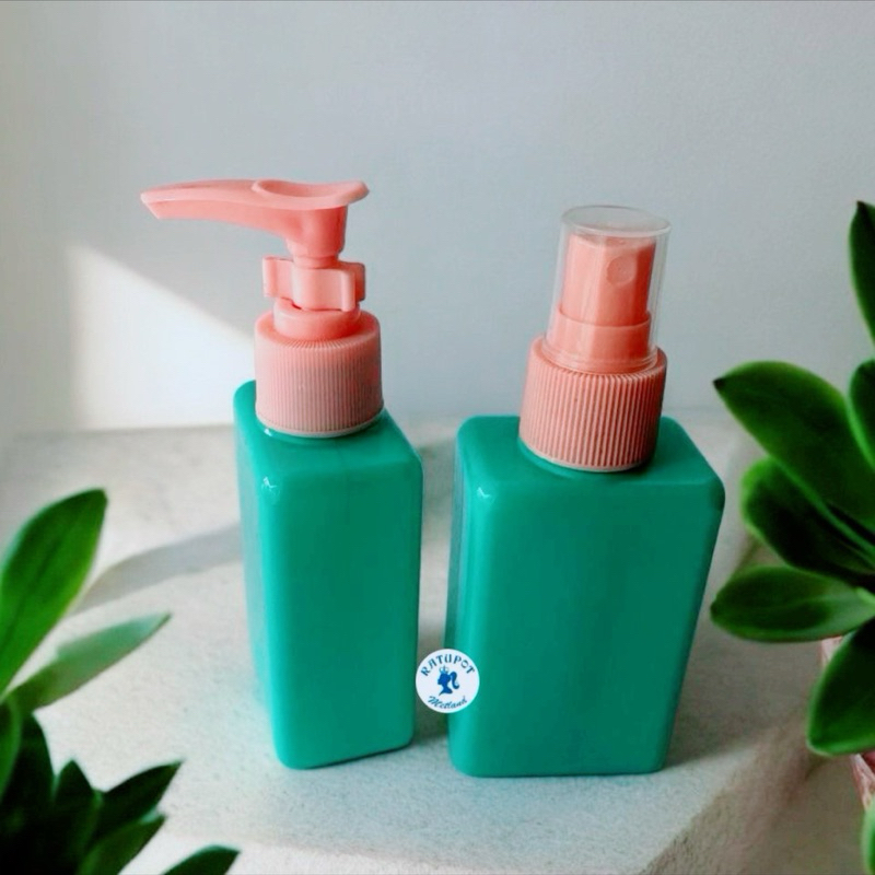 Jual PUMP SPRAY botol 100ml plastik kotak tosca beno pump pink lock ...