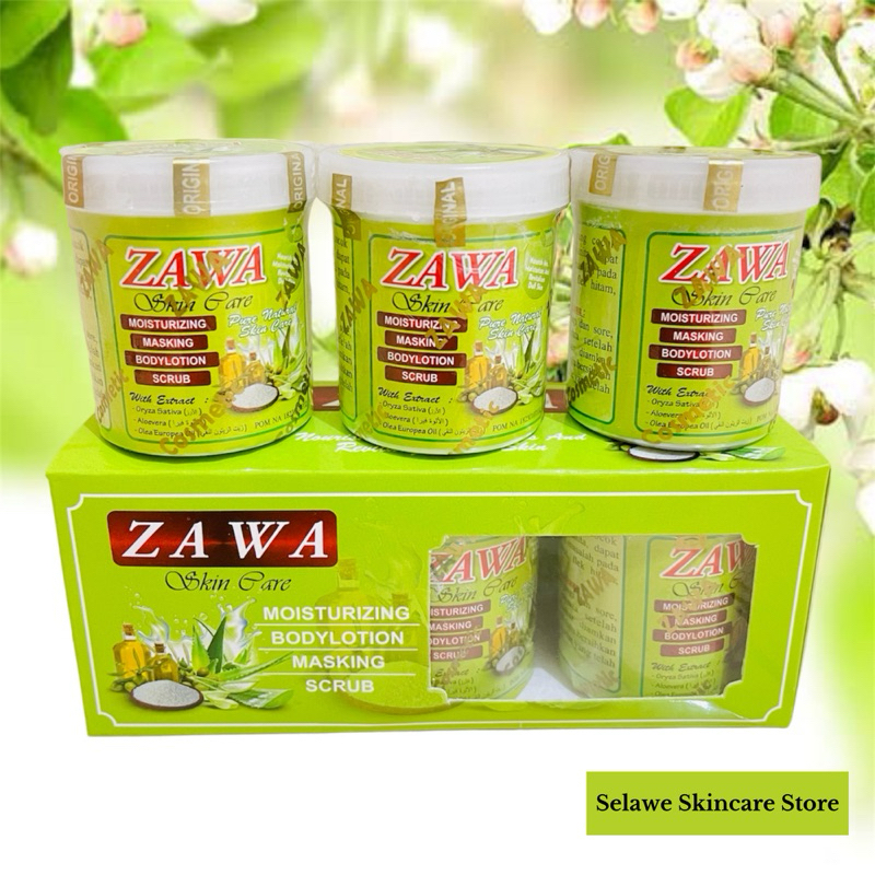 Jual PAKET 1 BOX (3 PCS) ZAWA SKIN CARE 100% ORIGINAL KEMASAN BOTOL BPOM NA | Shopee Indonesia