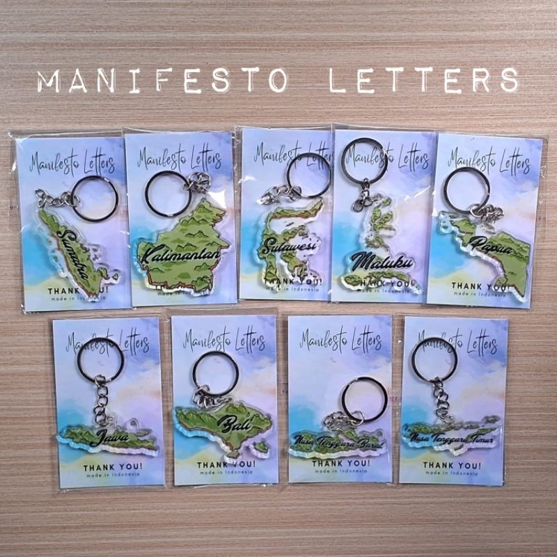 Jual Keychain Akrilik Pulau Indonesia | Gantungan Kunci Nusantara ...