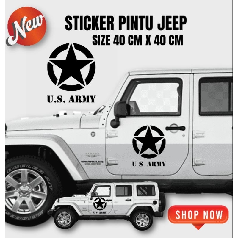Jual Stiker Mobil Jip Bintang Stiker Jeep Bintang Stiker Mobil Rubicon ...