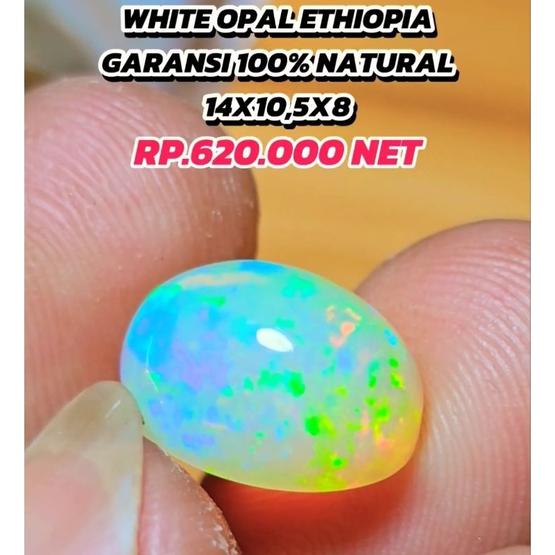 Jual WHITE OPAL ETHIOPIA GARANSI 100% NATURAL | Shopee Indonesia