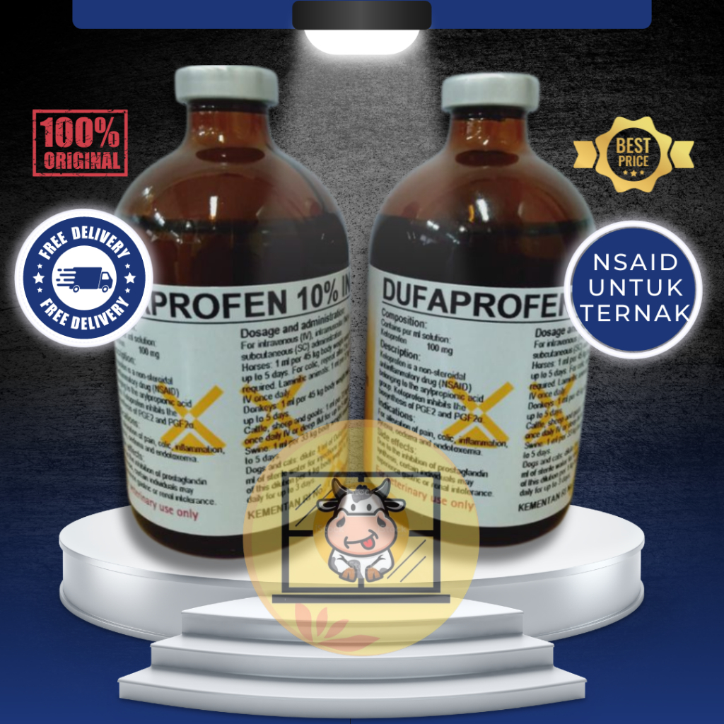 Jual DUFAPROFEN 10% Inj 100 ML - Pengganti Phenylject Mirip Ketosol ...