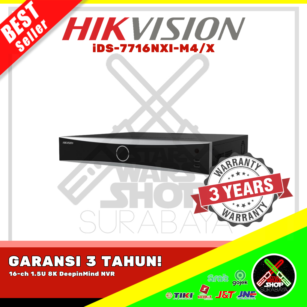 Jual iDS-7716NXI-M4/X 16-ch 1.5U 8K DeepinMind NVR | Shopee Indonesia