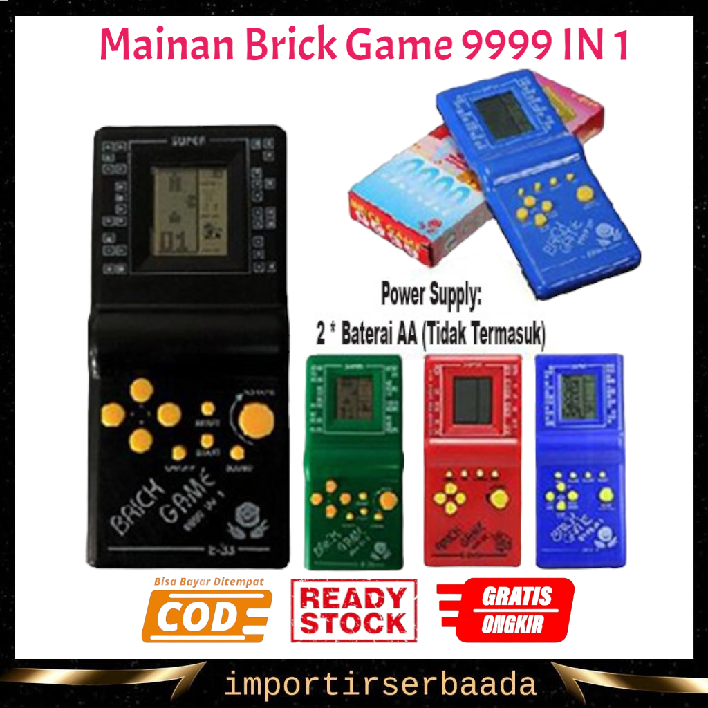 Jual IMP- Mainan Brick Game 9999 IN 1 Mainan Anak Murah Meriah Gemboy ...