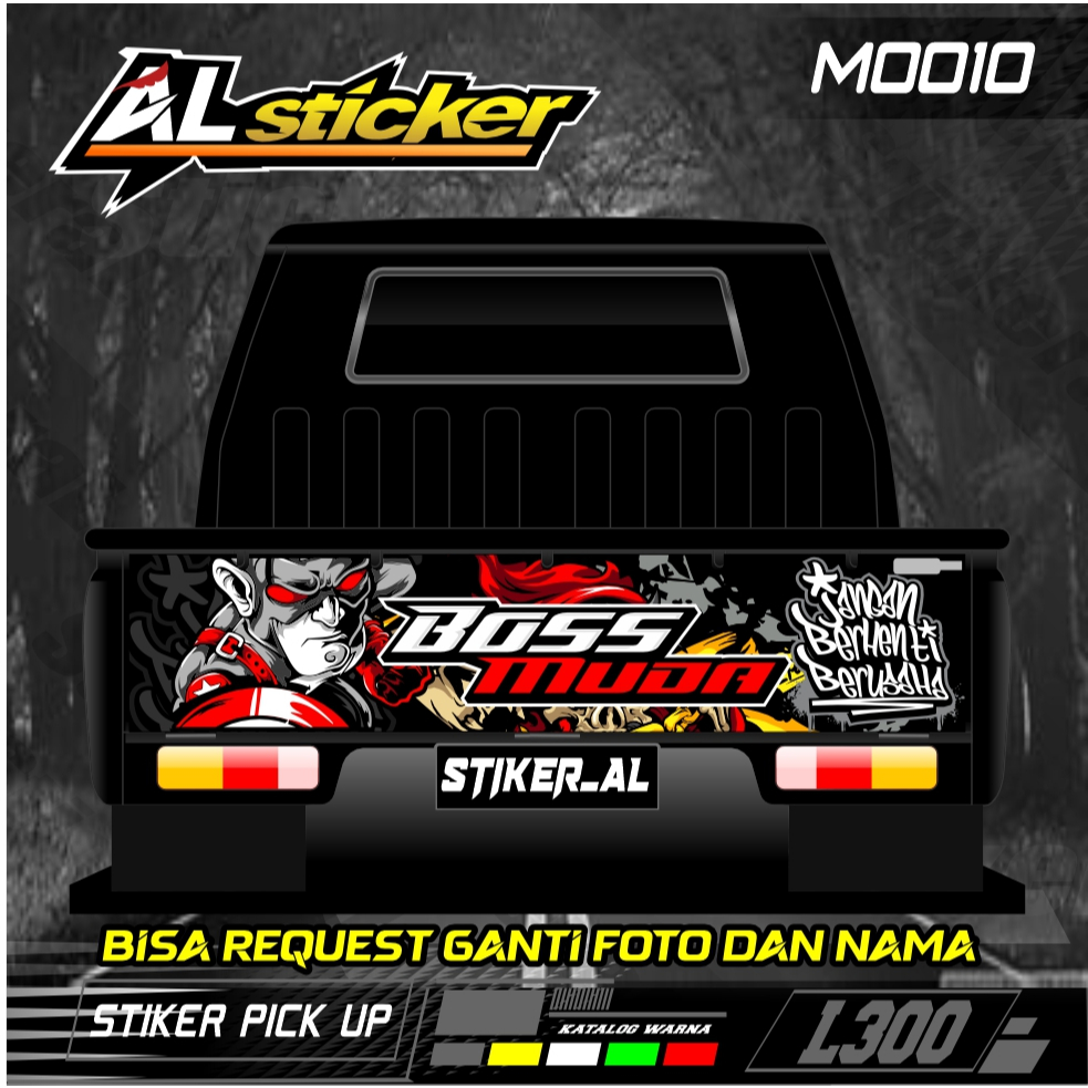 Jual Sticker mobil pickup Pintu Belakang Pick Up L300, Mega Carry ...