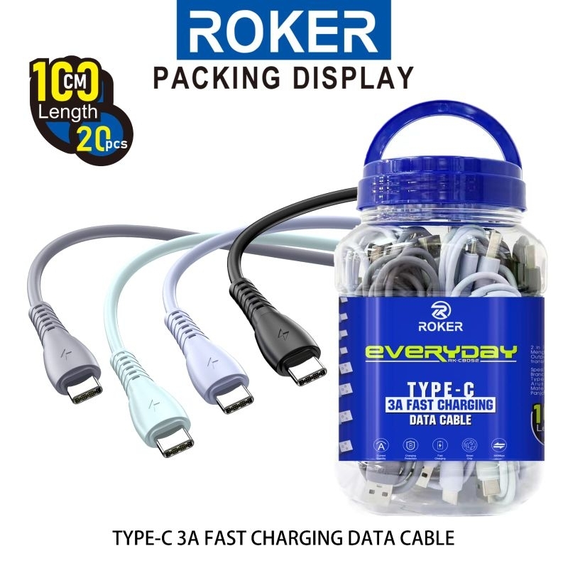 Jual Kabel Data Roker Everday Type c isi 20psc Kabel Charger Casan ...