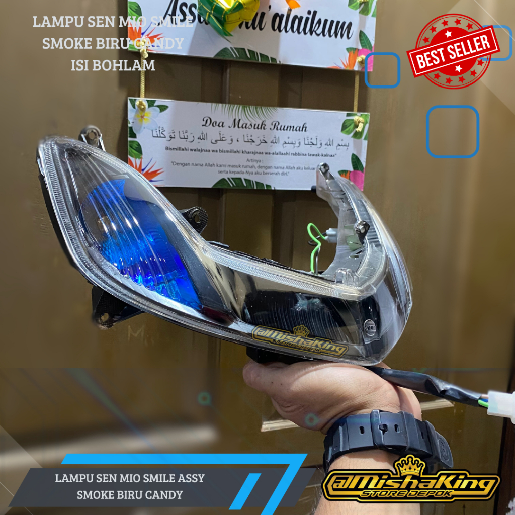 Jual LAMPU SEN MIO SMILE MODIF SMOKE BIRU CANDY | Shopee Indonesia
