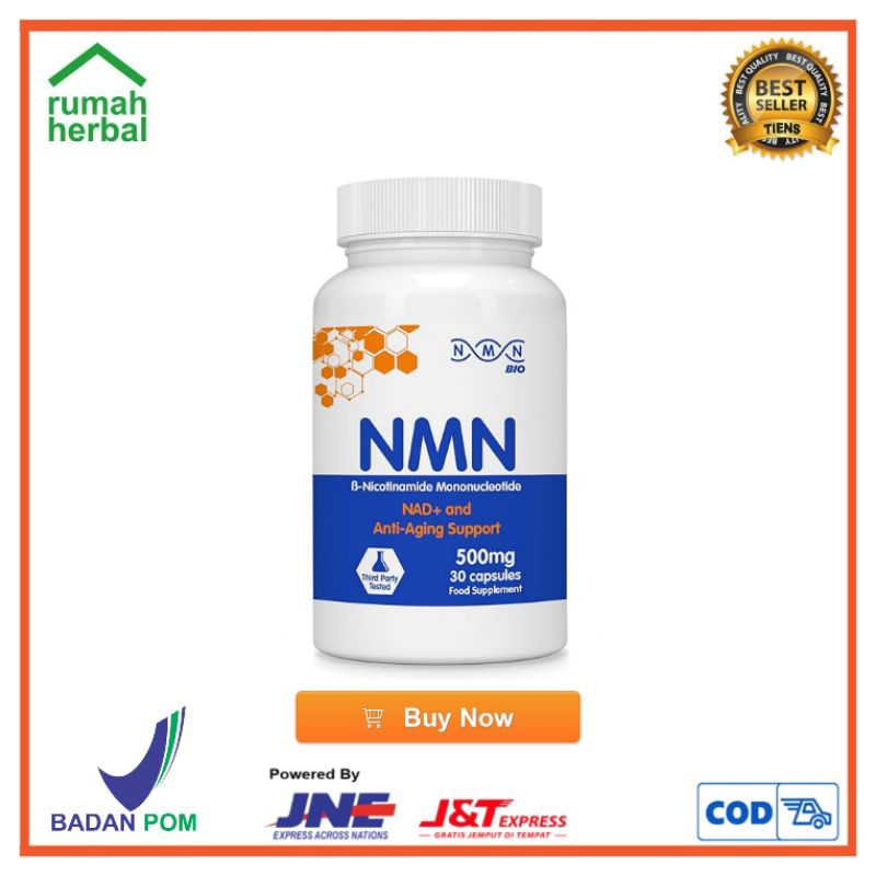 Jual NMN Bio B - Nicotinamide Mononucleotode - 500mg Anti-Aging & NAD+ 30 CAPS | Shopee Indonesia