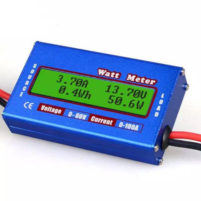 Jual KP8 DC wattmeter watt meter voltmeter 6V 1A Digital LCD Display ...