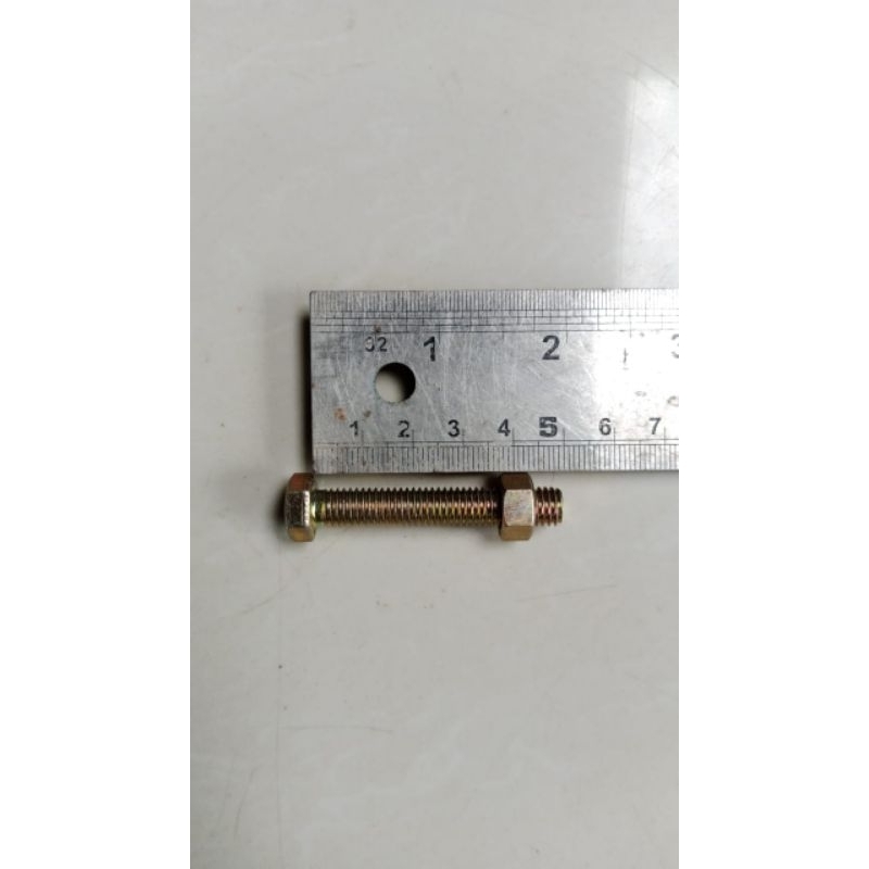 Jual baut dan mur M8x1,25 kepala baut kunci 12 panjang 5cm | Shopee ...