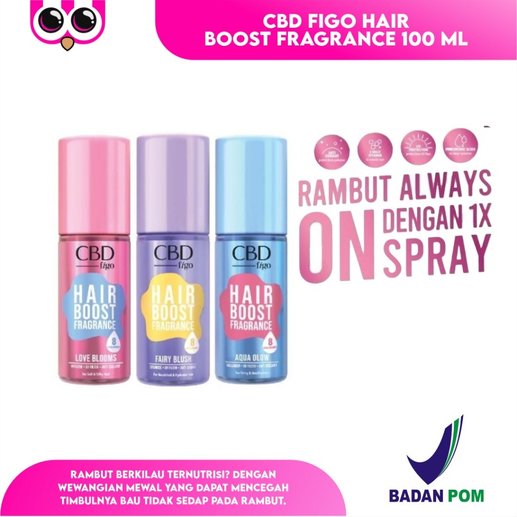 Jual CBD FIGO HAIR BOOST FRAGRANCE 100 ML HAIR MIST SPRAY RAMBUT ...