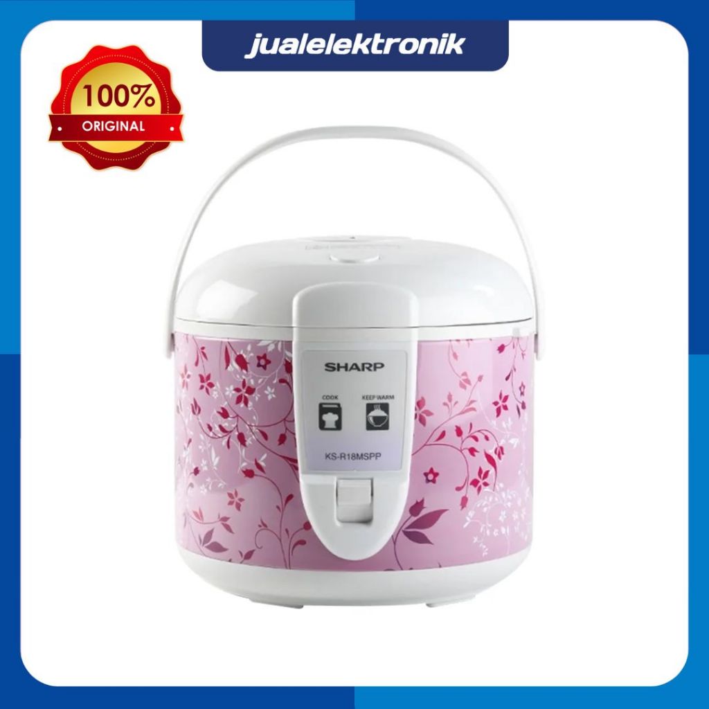 Jual Sharp - KSR18MSPP - Rice Cooker 1.8L Motif Bunga Pink | Shopee ...