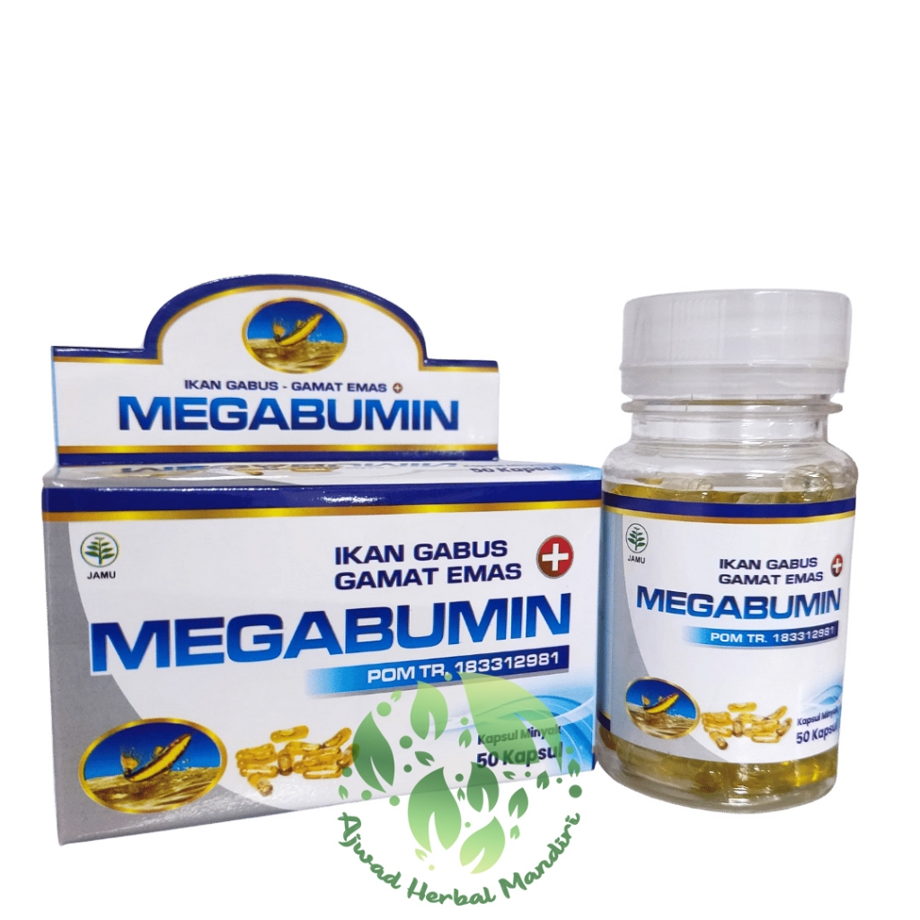 Jual Megabumin Kapsul Minyak Ikan Gabus Albumin Plus Gamat Emas | Shopee Indonesia