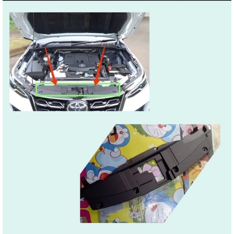 Jual Cover Tutup Atas Radiator Engine Atas Grill Mobil Toyota Fortuner ...