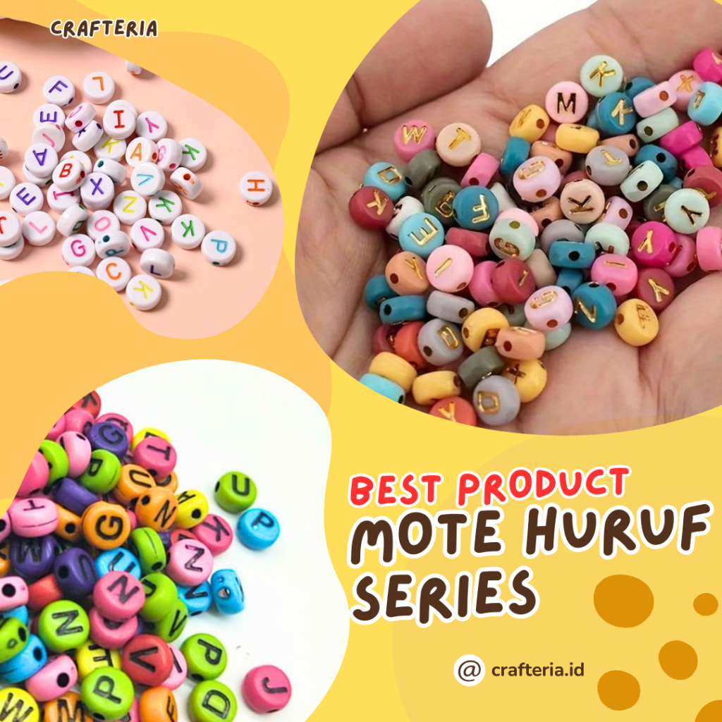 Jual Mote huruf bulat pipih series - 15gram | Shopee Indonesia