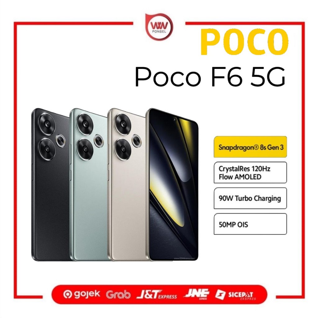 Jual Hp Poco F6 5G Ram 8GB Internal 256GB Garansi Resmi | Shopee Indonesia