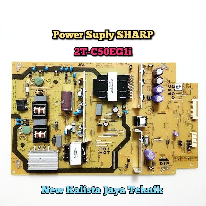 Jual POWER SUPLY TV SHARP 2T-C50EG1I ORIGINAL BARU RUNTKB857WJQZ PSU ...
