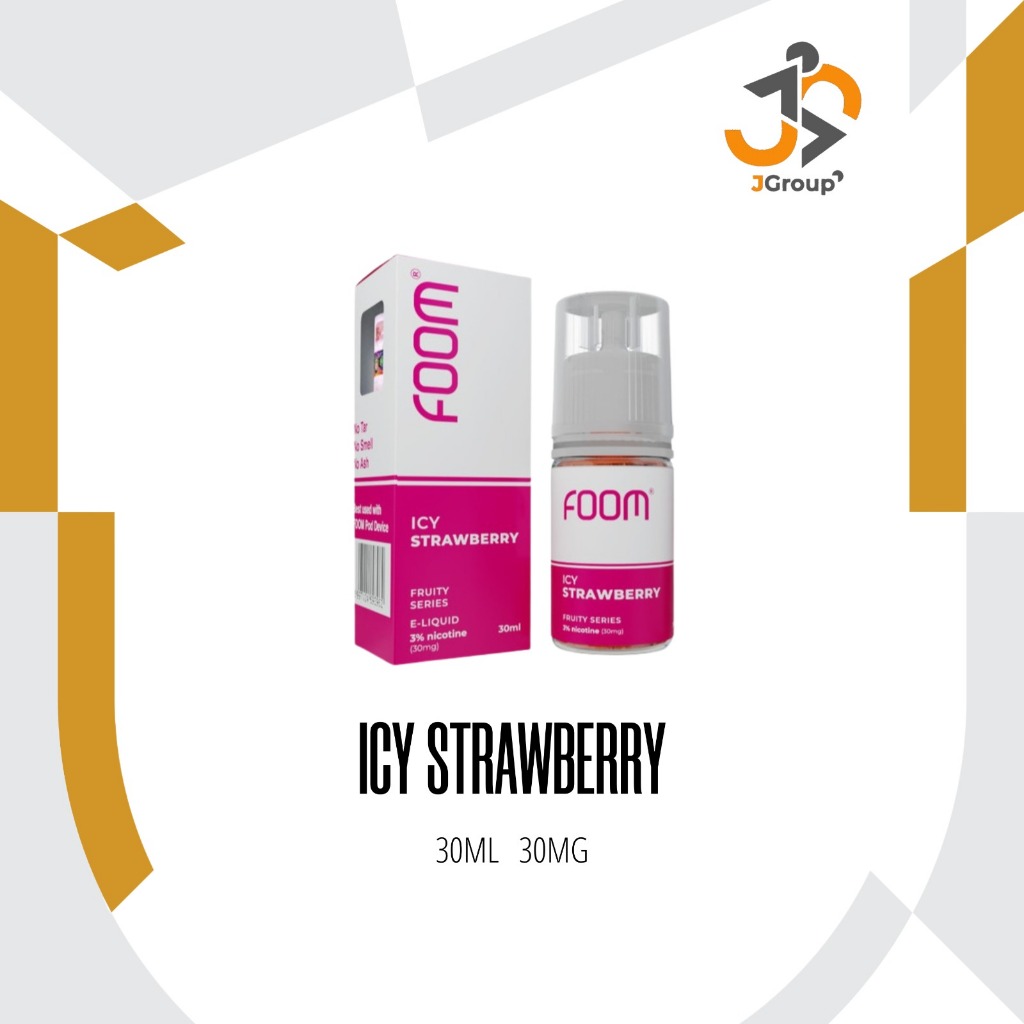 Jual FOOM ICY STRAWBERRY SALT NIC FRUITY SERIES 30ML 30MG BY FOOM E ...