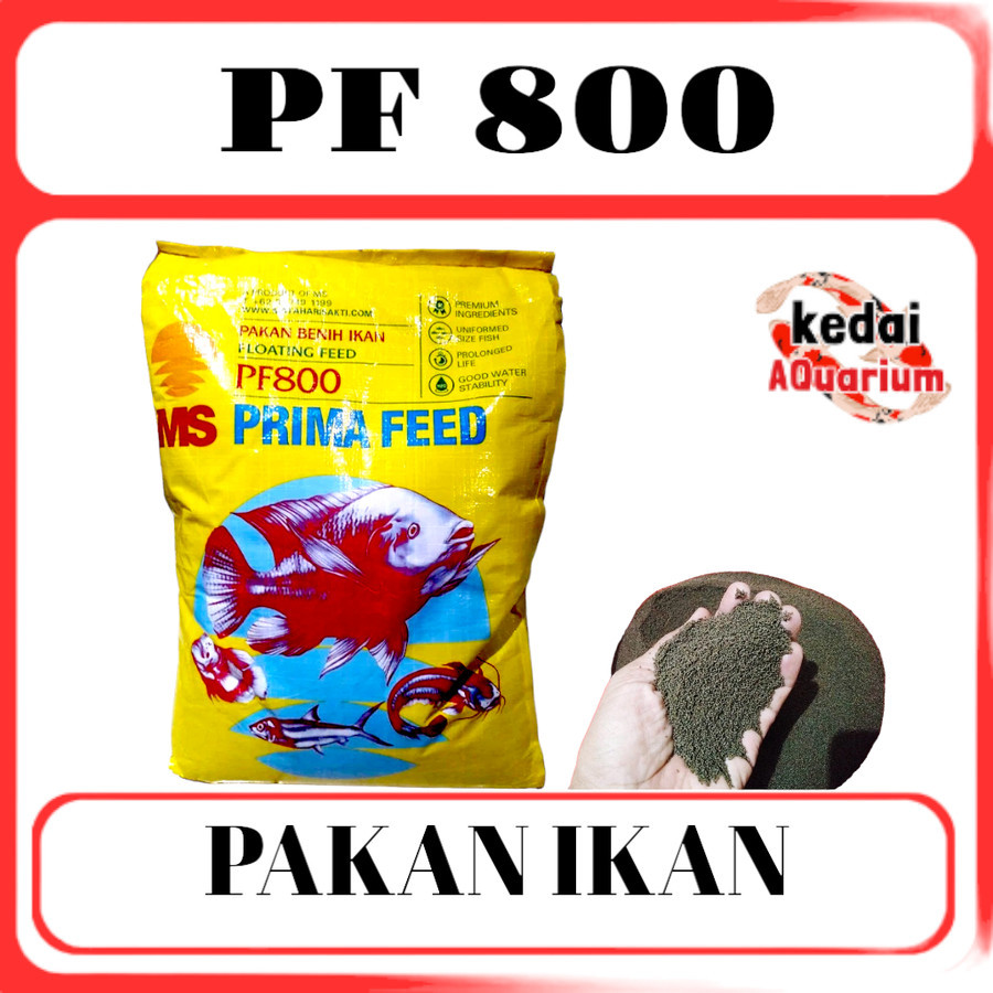 Jual Pelet Pf 800 1Kg Pakan Benih Bibit Gurame Lele Cupang Guppy Nila ...