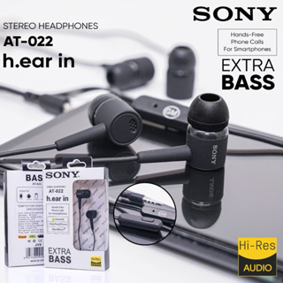 Jual Headset Sony AT-022 Earphone Extra Bass Jack 3.5mm Plug Microphone ...