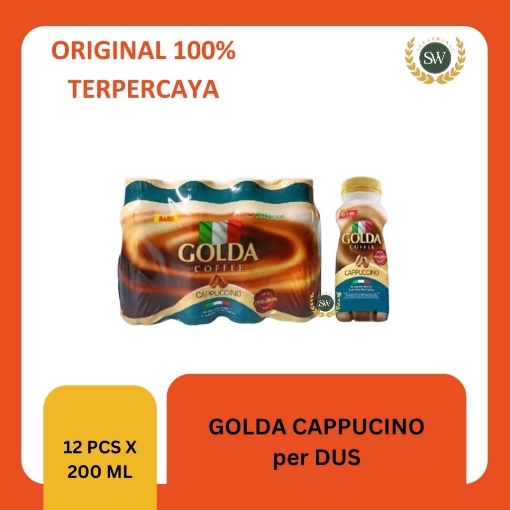 Jual GOLDA - MINUMAN KOPI CAPPUCINO PER DUS ISI 12 PCS | Shopee Indonesia