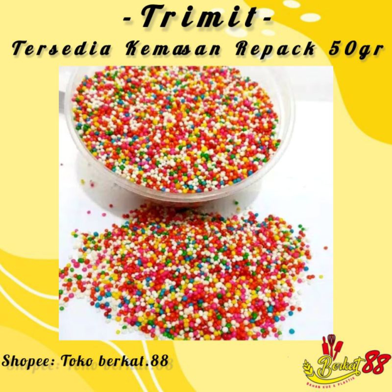 Jual TRIMIT SPIKEL SPRINKLE KEMASAN 500 GR 100 GR 50 GR | Shopee Indonesia