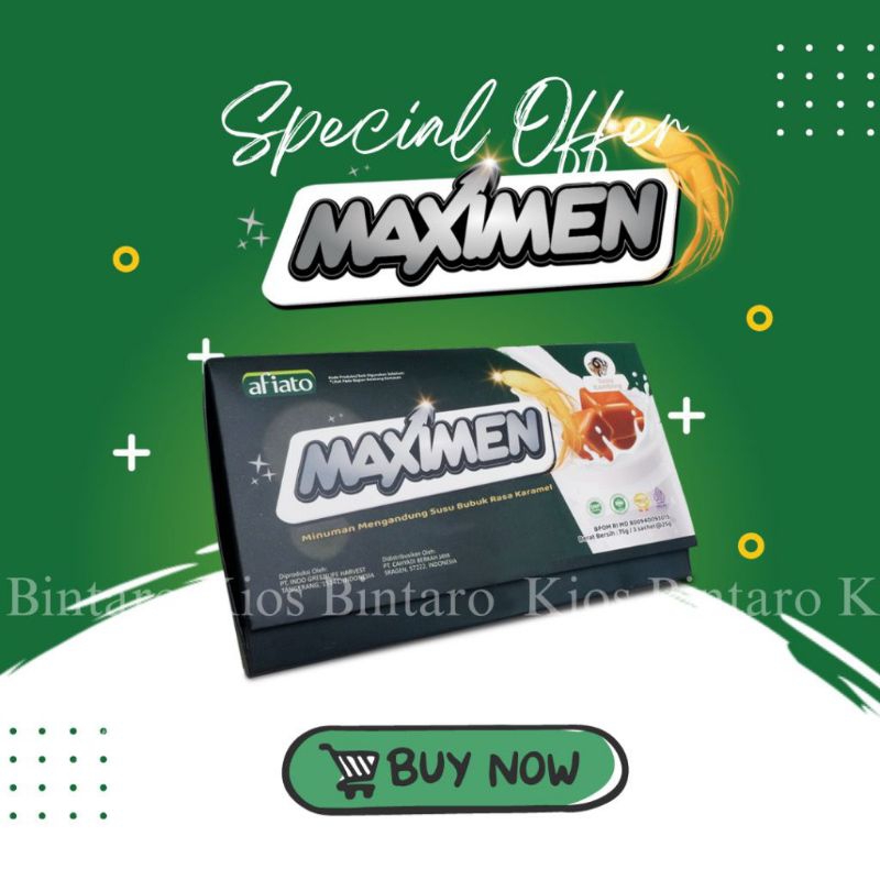 Jual MAXIMEN Susu Stamina Pria Pertama di Indonesia 1 Box (isi 3 saset) | Shopee Indonesia