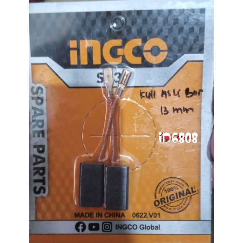 Jual iNGCO Batu Arang Mesin Bor impact 13mm iD6808 (1set isi 2pcs ...