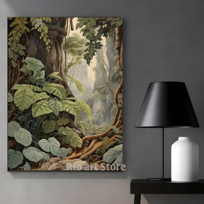 Jual Hiasan dinding poster keindahan alam hutan untuk walldecor atau ...