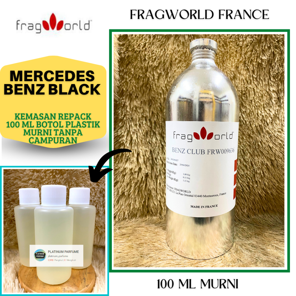 Jual Bibit Parfum Grade Super MERCEDEZ BENZ BLACK ( 100 ML MURNI Non ...
