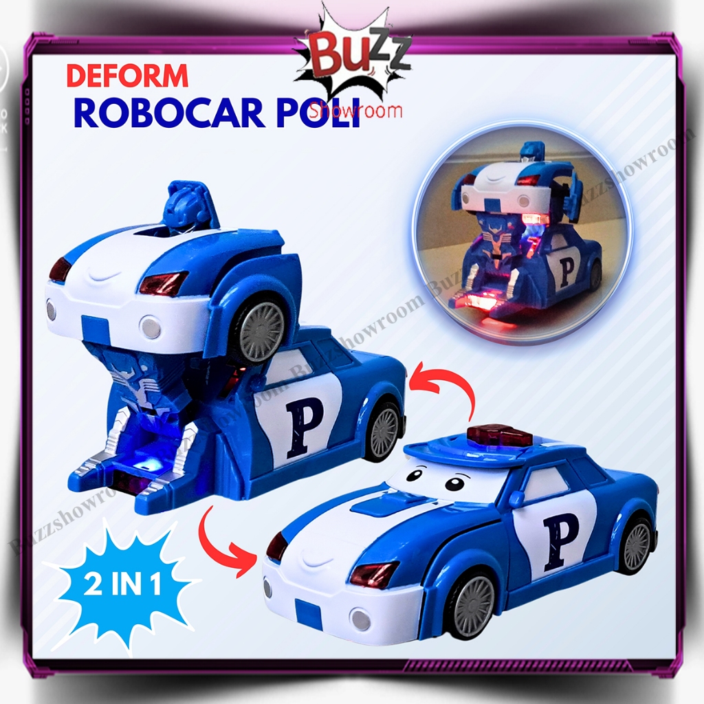 Jual Mobil Transform Robot Polisi Poli Mainan Anak Robocar Universe ...