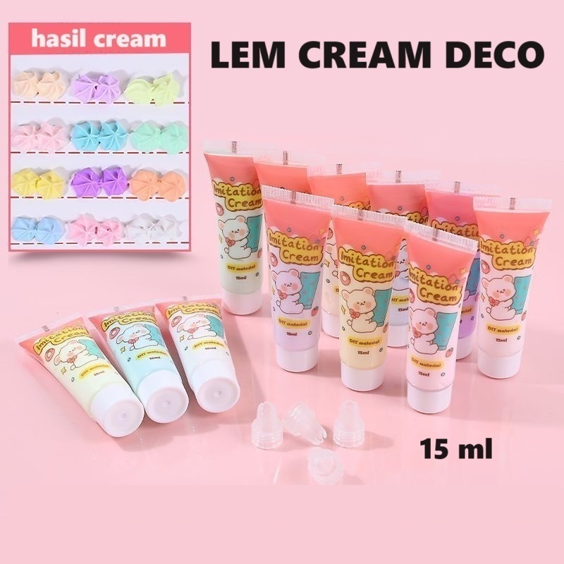 Jual Paket HEMAT Lem Deco 15ml (12warna) Deco Resin Clay ukuran 15 ML ...