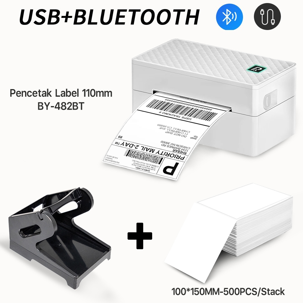 Jual Ayin QR-368BT(A70pro) printer barcode thermal label Resi ...