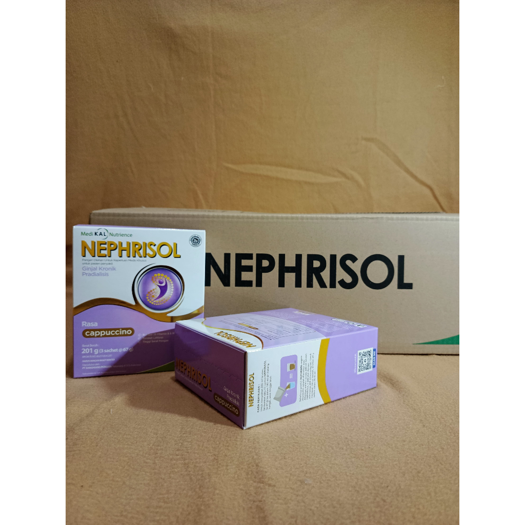 Jual Bundle 24 box/1 karton Nephrisol Vanilla Cappucino 24 box/1 karton ...