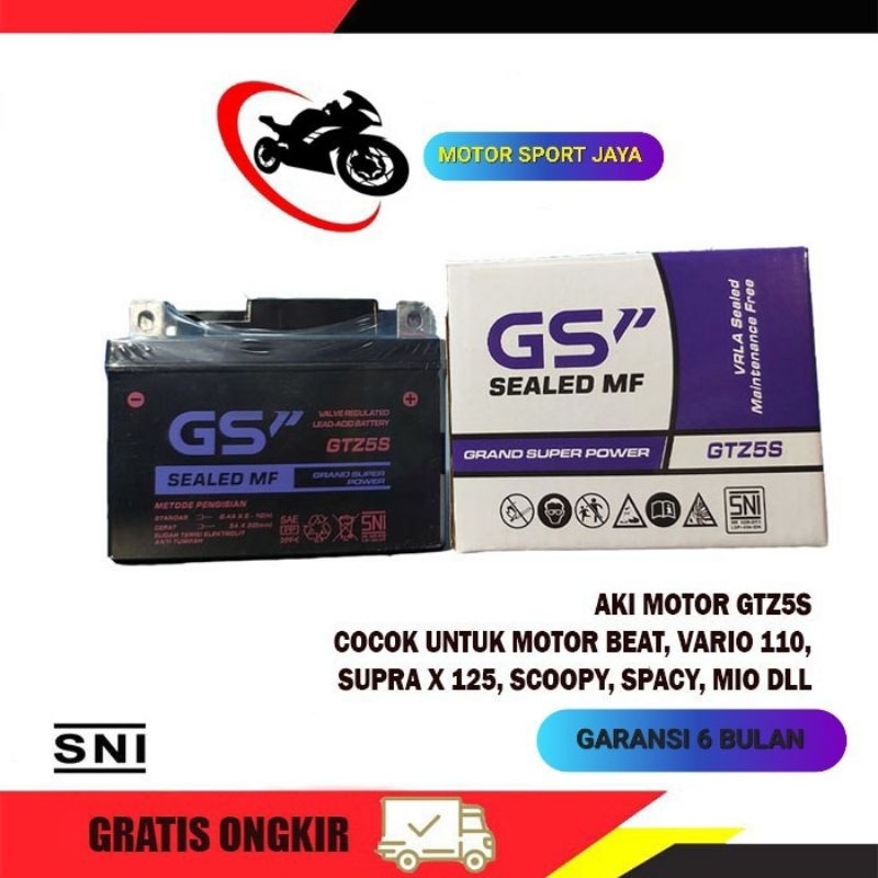 Jual Aki Motor Yamaha New Jupiter MX GTZ5S GS J Accu Kering | Shopee Indonesia