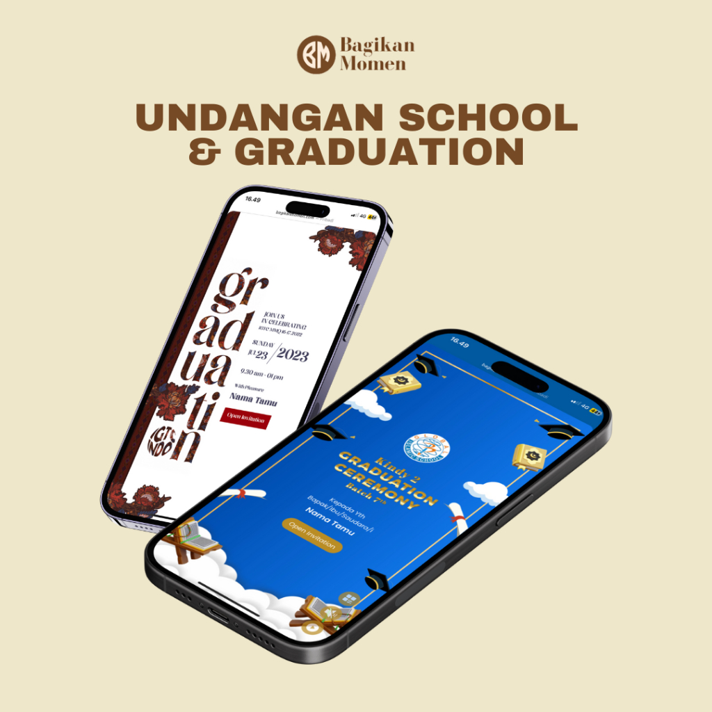 Jual Undangan Digital Website Sekolah / Wisuda / Graduation Murah ...