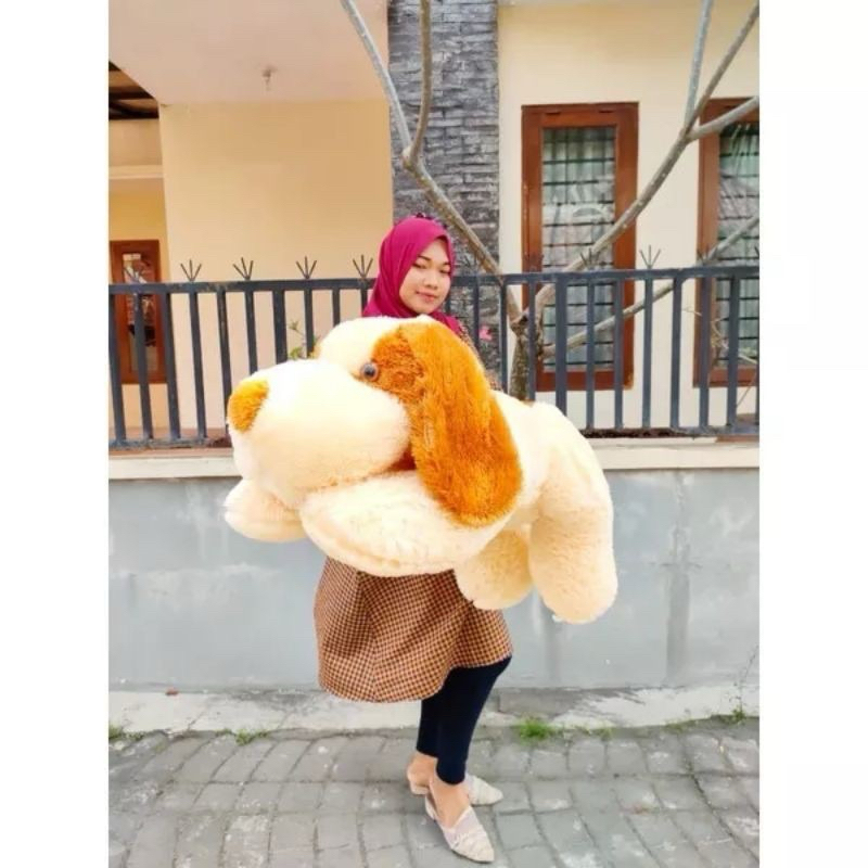 Jual Boneka Anjing Goofy Lying Dog Jumbo 1 Meter SNI Boneka Kado Boneka ...