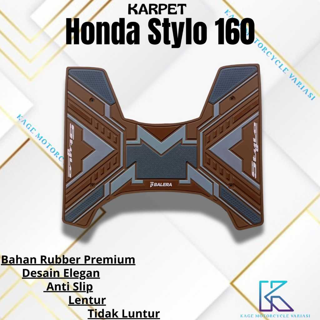 Jual Aksesoris Honda Stylo Karpet Alas Kaki Stylo 160 Balera Bahan Karet Premium | Shopee Indonesia